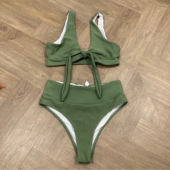 Swim | Boutique Olive Green Swimsuit Set | Poshmark